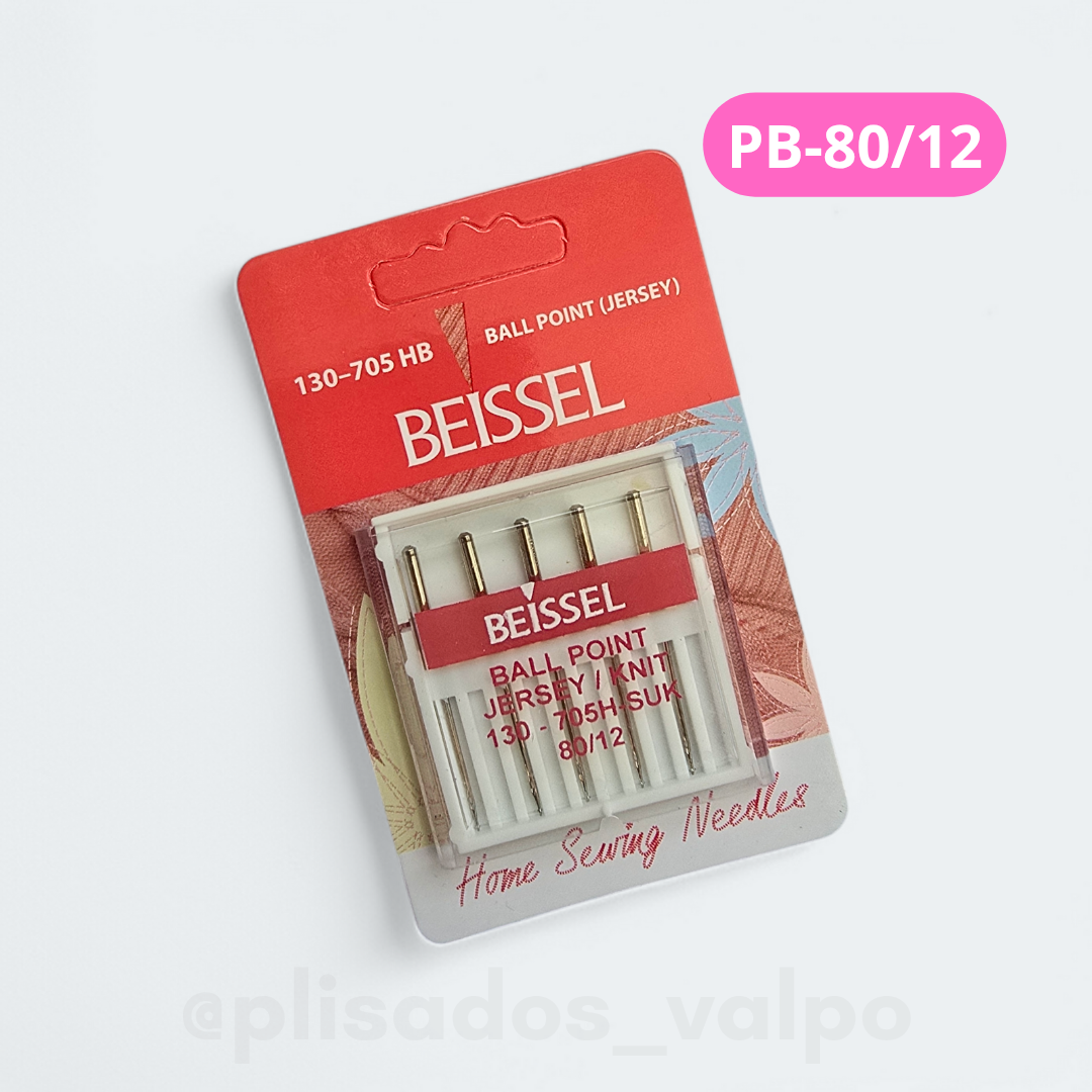 Aguja punta bola 80/12 – Plisados Valpo